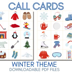 Winter Wonderland Printable/downloadable Bingo Game Winter - Etsy Canada