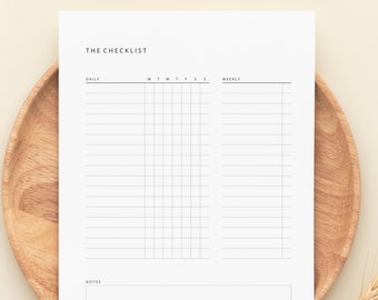 Printable Daily Checklist | Printable Weekly to Do List | Daily ...