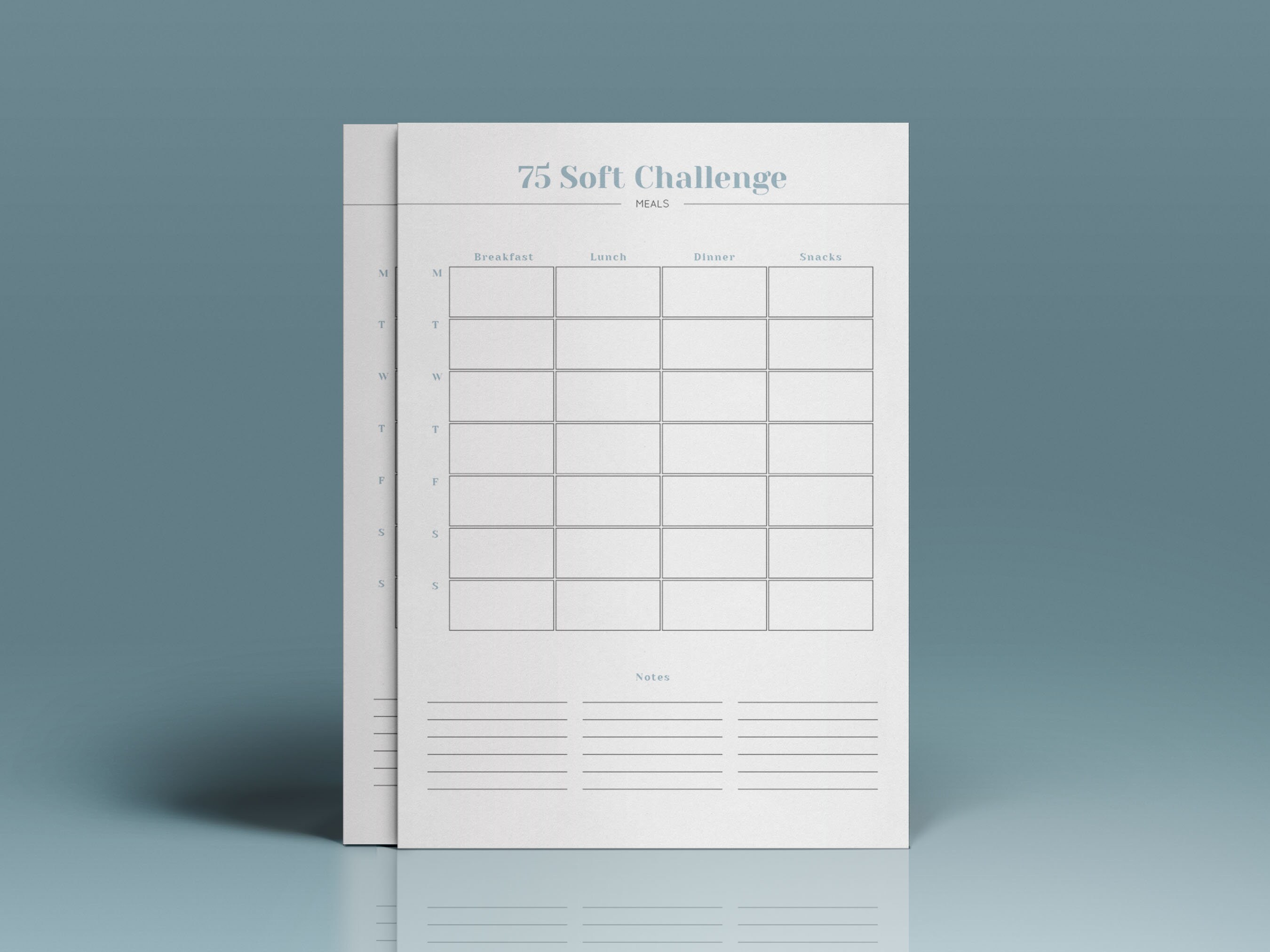 75 Soft Challenge Bundle 3 Pages Size A4, US Letter 75 Easy Challenge ...