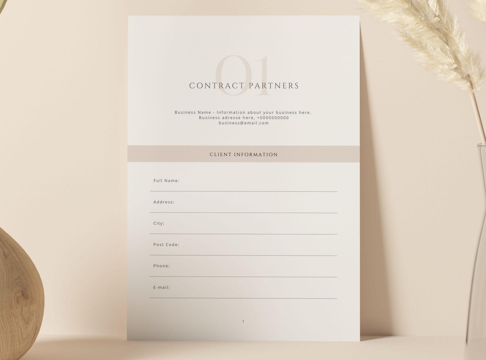 Interior Designer Client Contract Template: Editable Services Agreement ...
