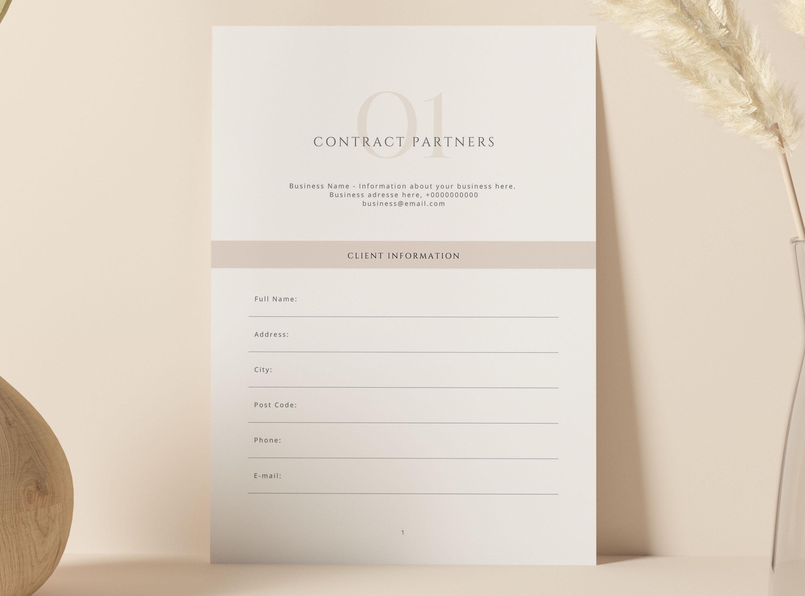 Interior Designer Client Contract Template: Editable Services Agreement ...