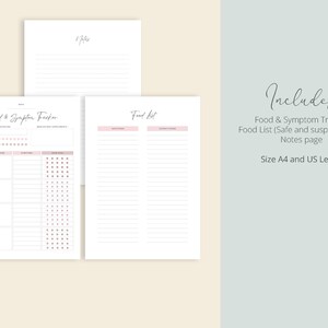 Food & Symptom Tracker Printable, IBS Tracker, Daily Food Diary, My ...