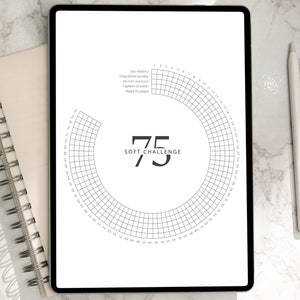 75 Soft Challenge Printable, Editable Canva Template, Easy Lifestyle ...