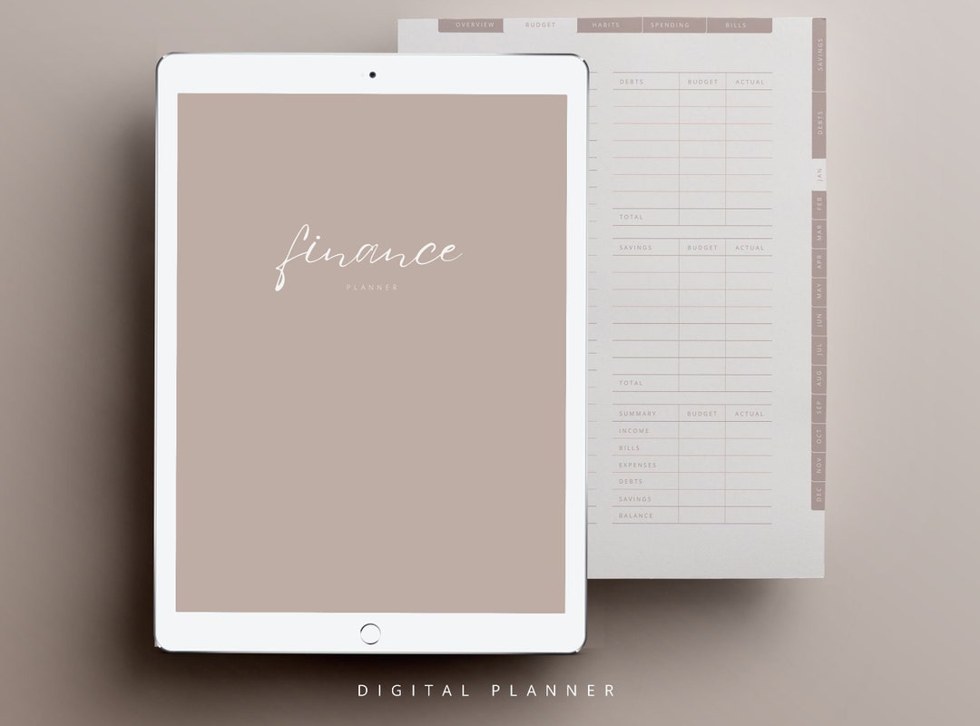 Digital Budget Planner Book, Financial Planner, Monthly Budget ...