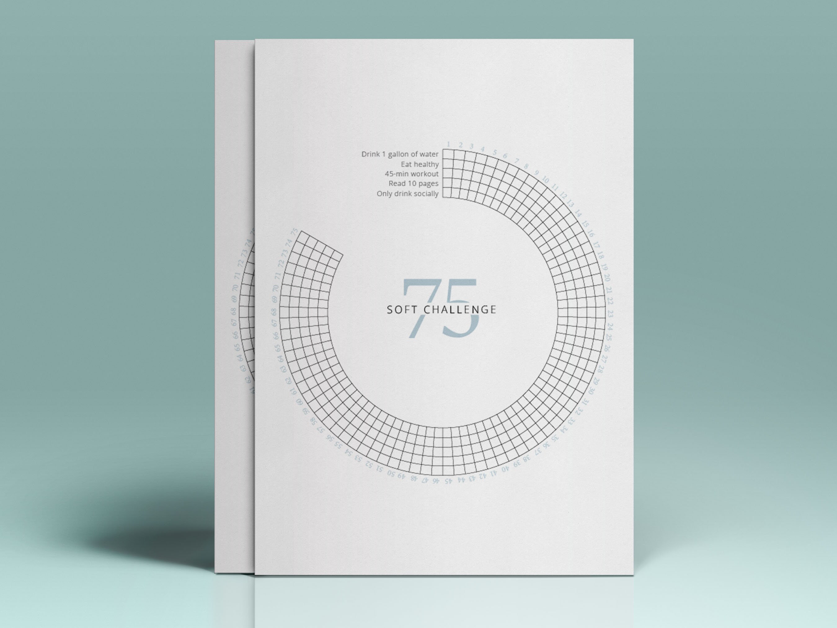 75 Soft Challenge, 75 Easy Tracker, Self Care Challenge, 75 Soft ...