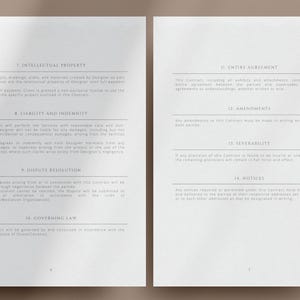 Interior Designer Client Contract Template: Editable Services Agreement ...