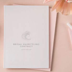 Bridal Hair Contract Template, Wedding Bridal Party Salon Services ...