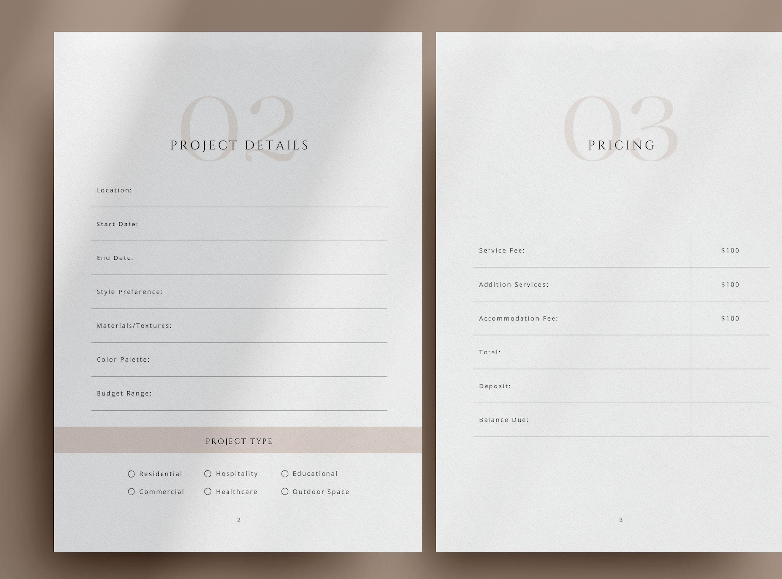 Interior Designer Client Contract Template: Editable Services Agreement ...