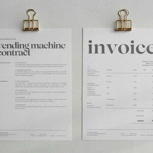 Professional Vending Machine Contract Template, Editable in Canva ...