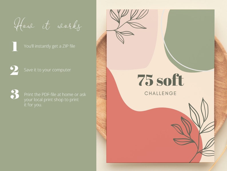 75 Soft Challenge Printable Bundle, 75 Easy Challenge, 75 Habit Tracker ...