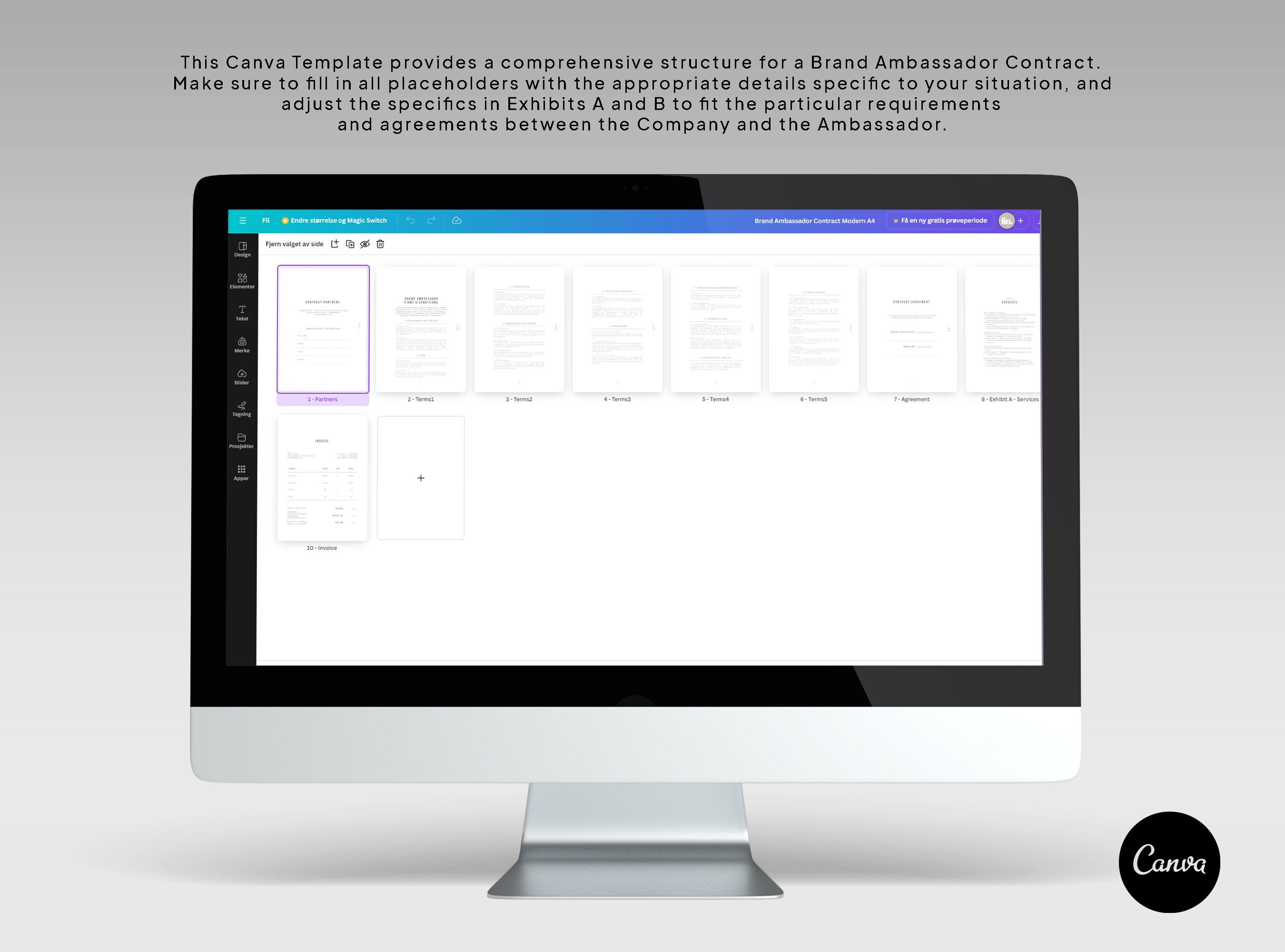 Brand Ambassador Contract, Social Media Influencer Services Agreement ...