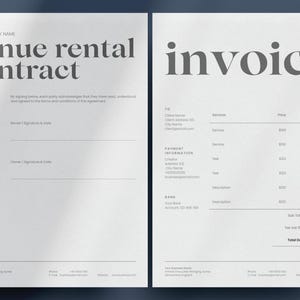 Venue Rental Agreement Template: Event Space Booking Contract - Etsy