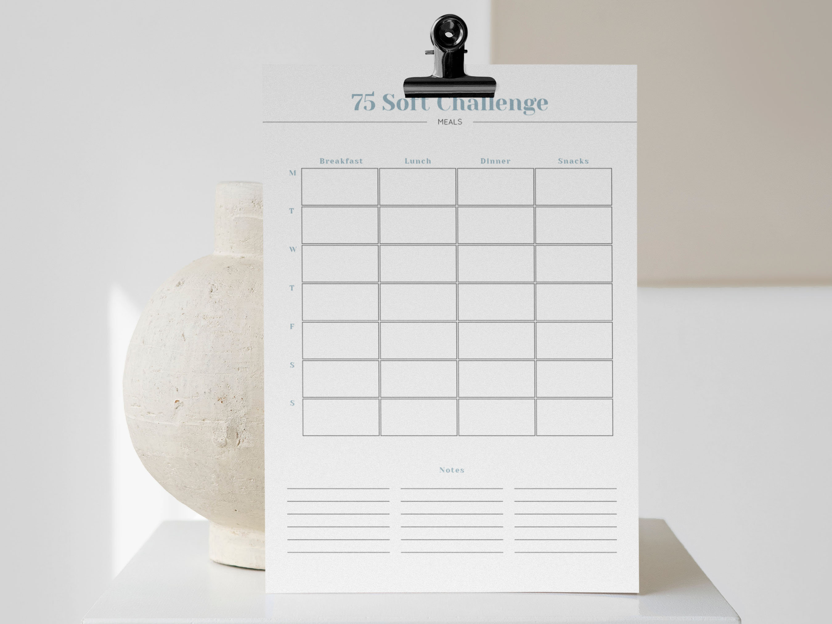 75 Soft Challenge Bundle 3 Pages Size A4, US Letter 75 Easy Challenge ...