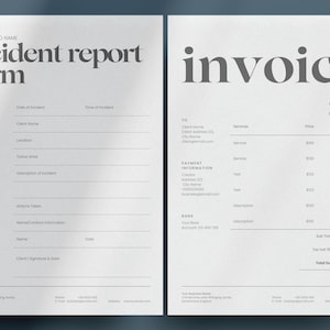 Tattoo Artist Forms Bundle, Tattoo Service Contract, Tattoo Aftercare ...