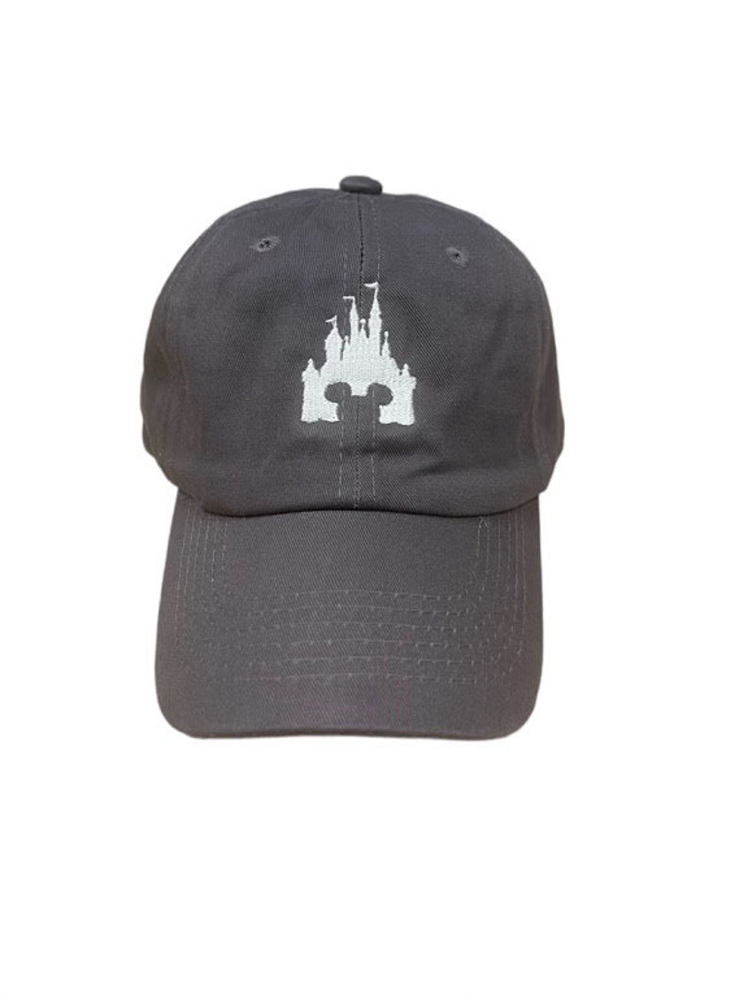 Disney's Castle With Mickey Cutout Embroidered Baseball Dad Hat - Etsy