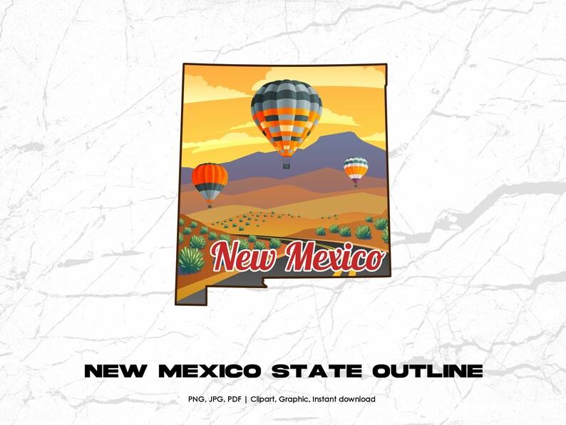 New Mexico State Outline United States Design Png, Jpg, Pdf | Clipart ...