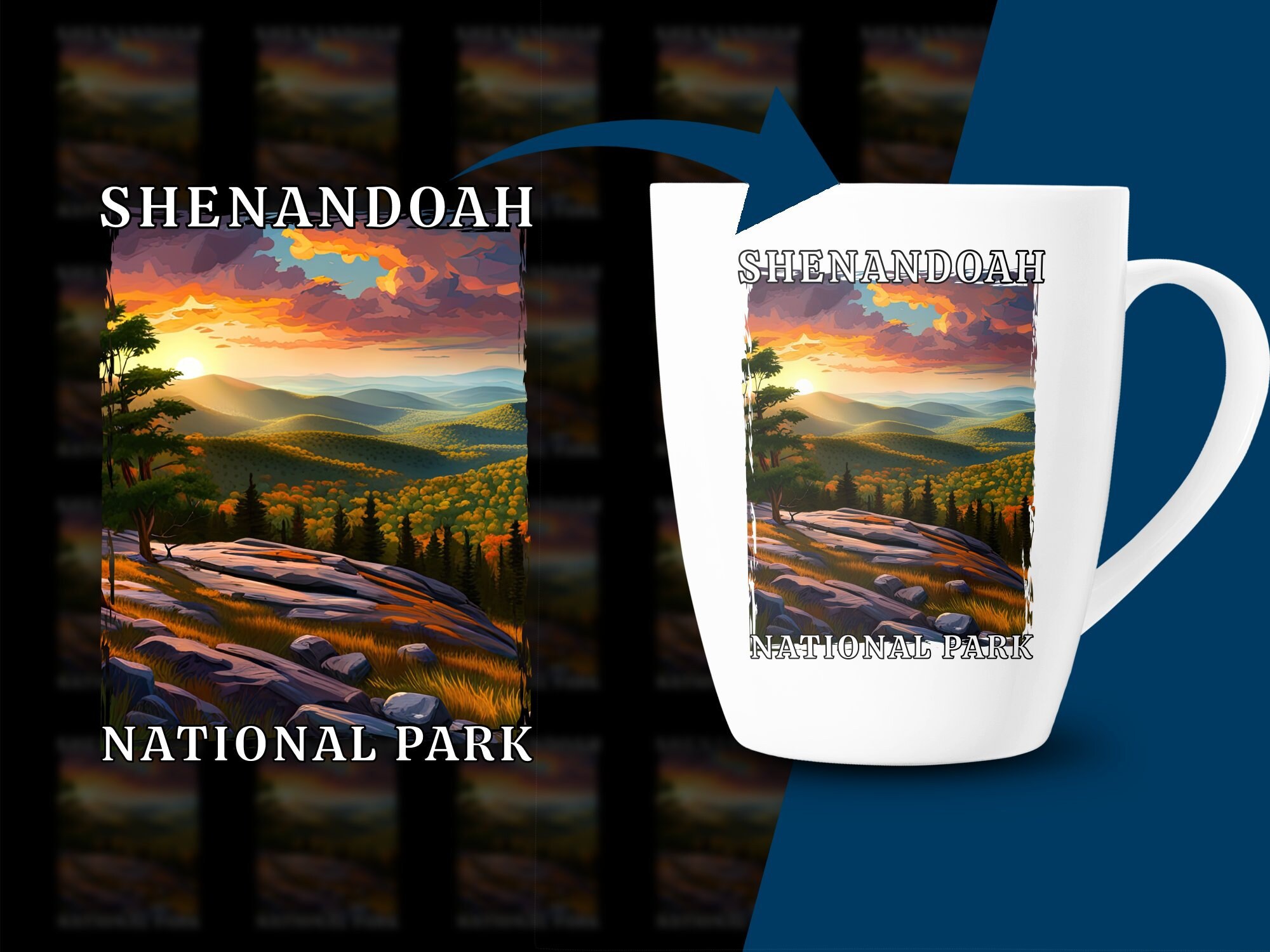 Shenandoah National Park Virginia Png, Jpg, Pdf, Files Clipart, Graphic ...