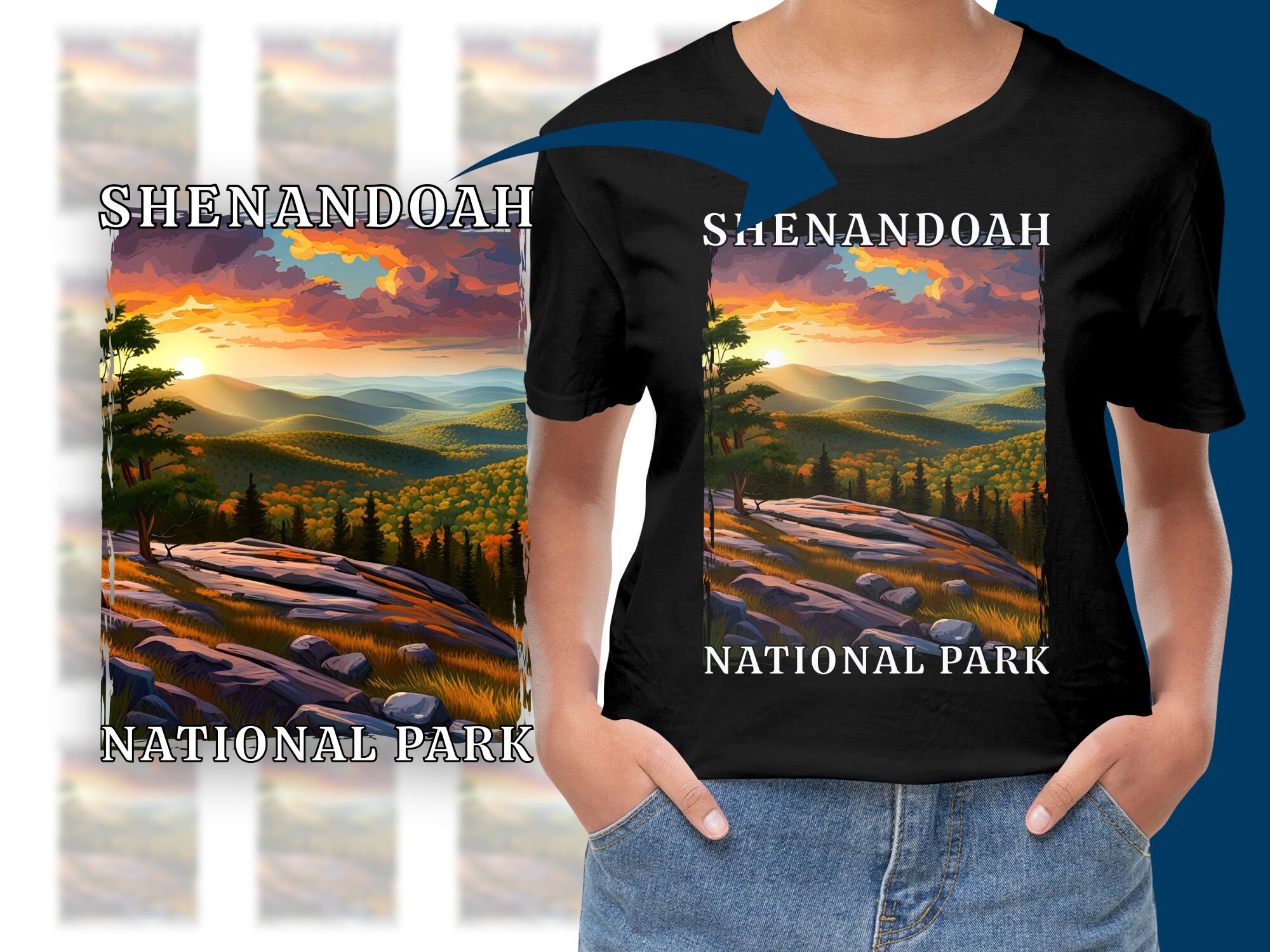 Shenandoah National Park Virginia Png, Jpg, Pdf, Files Clipart, Graphic ...