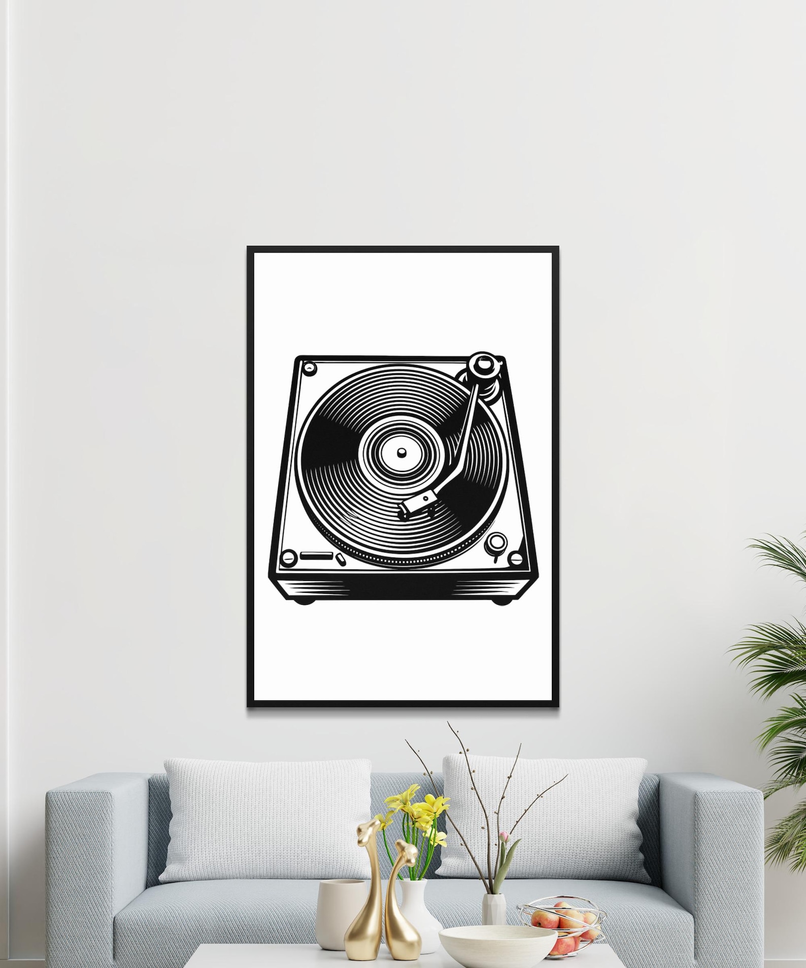 Retro Turntable Digital Svg, Vinyl Record Png, Music Player Eps, Dxf ...