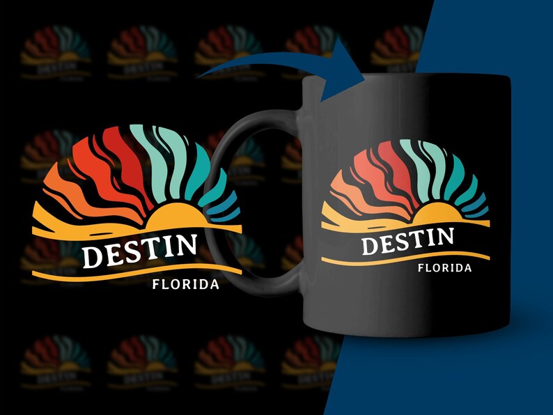 Destin, Florida Svg, Png, Pdf, Eps Files Clipart, Graphic, Sublimation ...