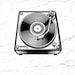 Retro Turntable Digital Svg, Vinyl Record Png, Music Player Eps, Dxf ...