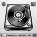 Retro Turntable Digital Svg, Vinyl Record Png, Music Player Eps, Dxf ...
