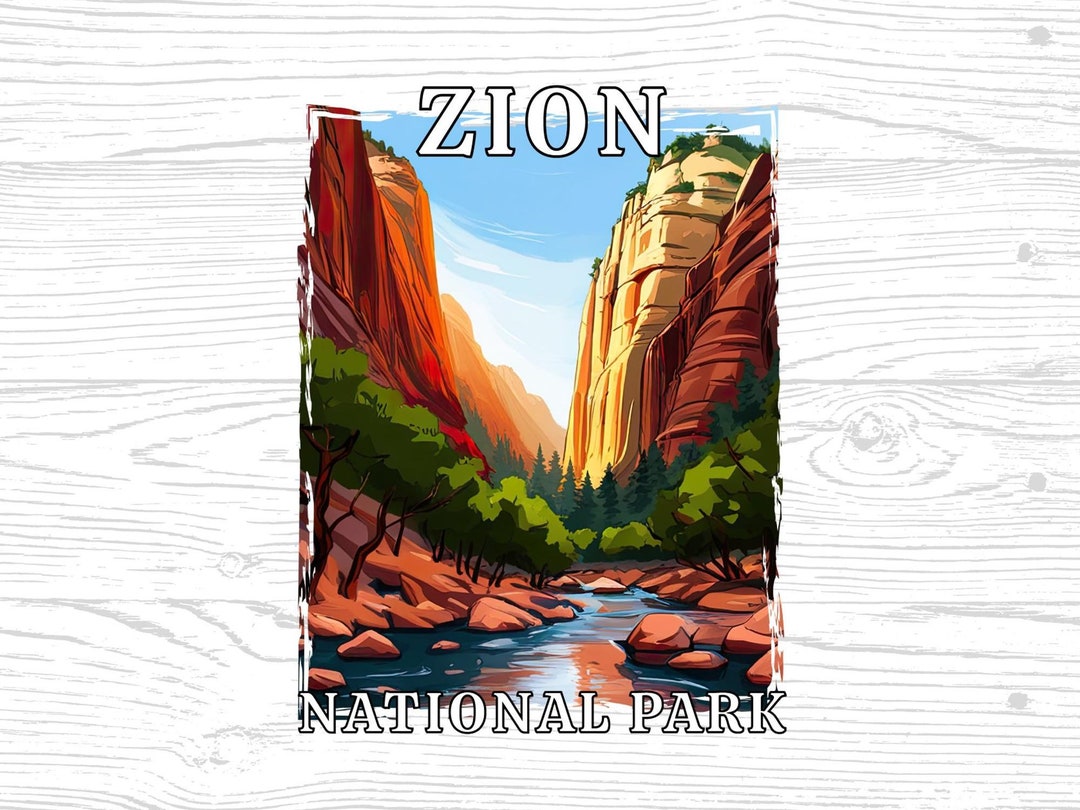 Zion National Park Utah Png, Jpg, Pdf, Files | Clipart, Graphic ...