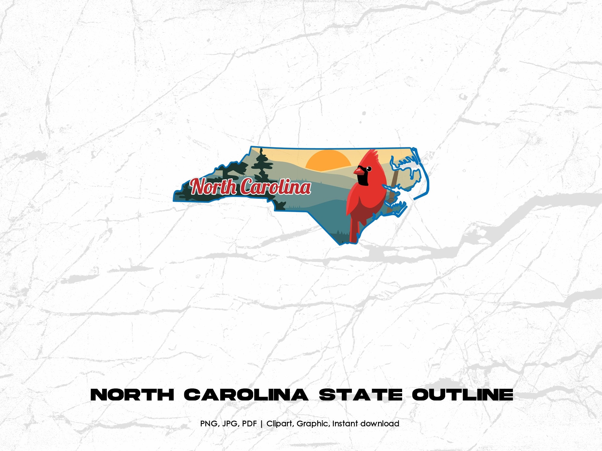 North Carolina State Outline United States Design Png, Jpg, Pdf ...
