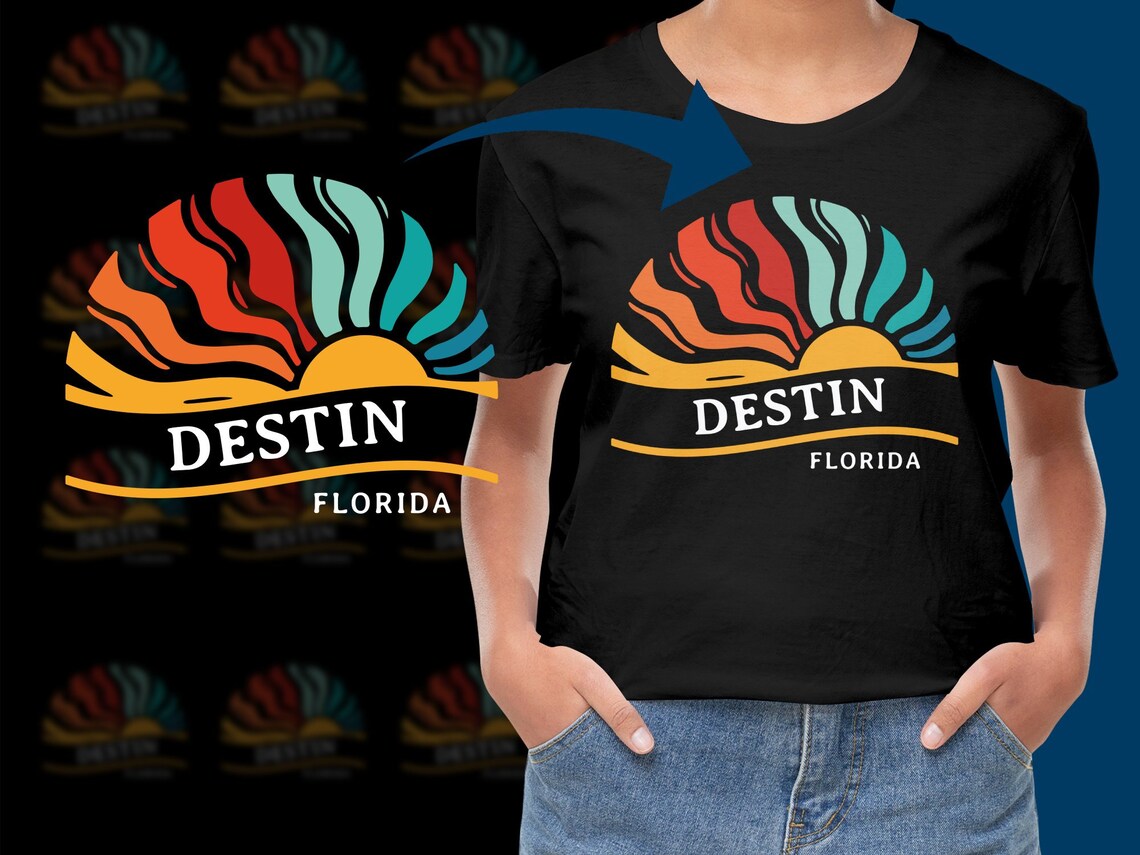 Destin, Florida Svg, Png, Pdf, Eps Files Clipart, Graphic, Sublimation ...