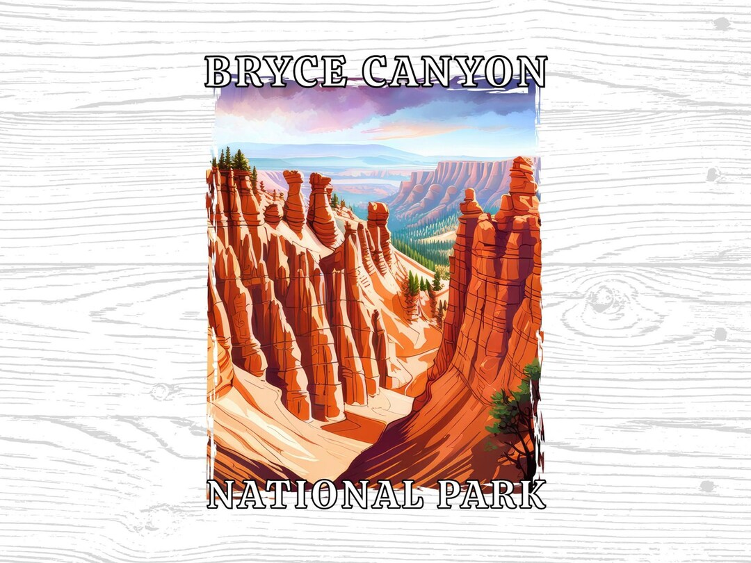 Bryce Canyon National Park Utah Png, Jpg, Pdf, Files Clipart, Graphic ...