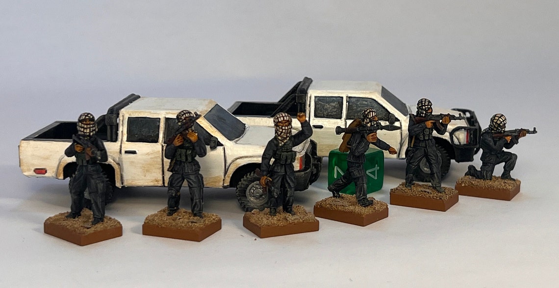 28mm Middle Eastern Militia Infantry and Trucks - Etsy