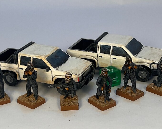 28mm Middle Eastern Militia Infantry and Trucks - Etsy