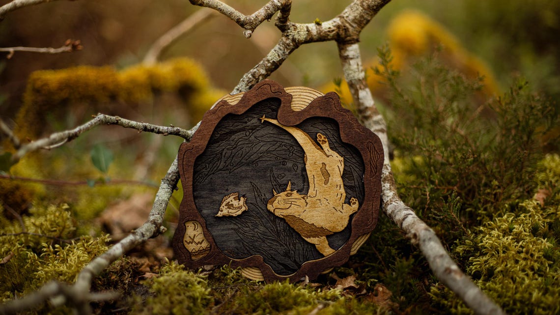 Customizable Wooden Otter Board / 3D Board / Animal Totem / Handmade ...