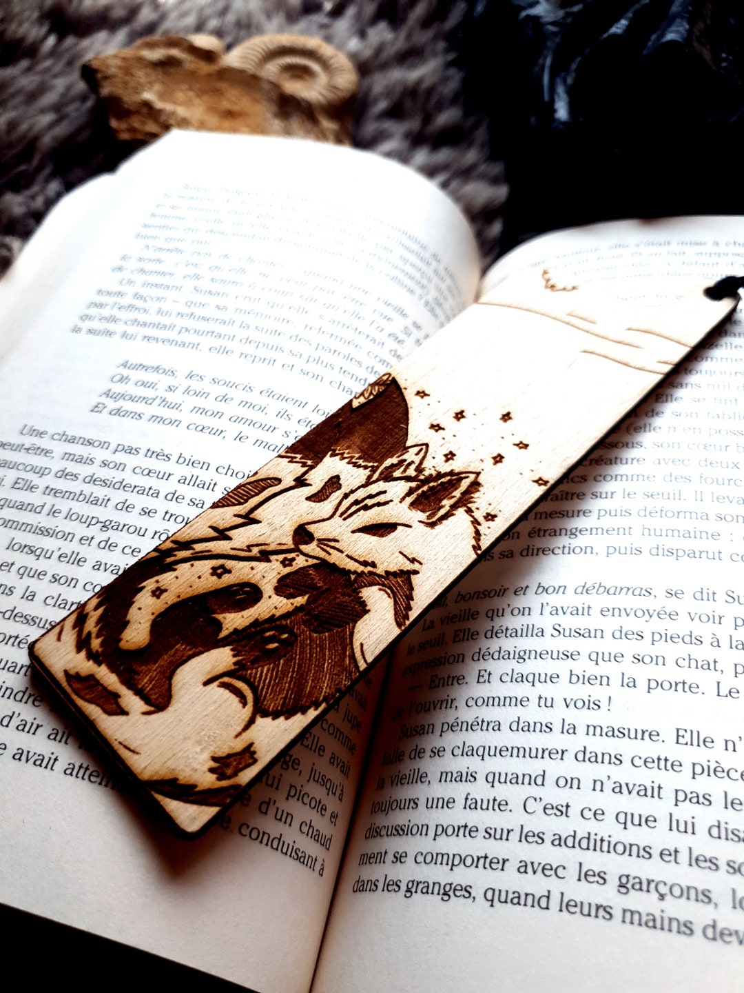 Customizable Bookmark / Wooden Fox / Engraved Bookmark / Laser Bookmark ...