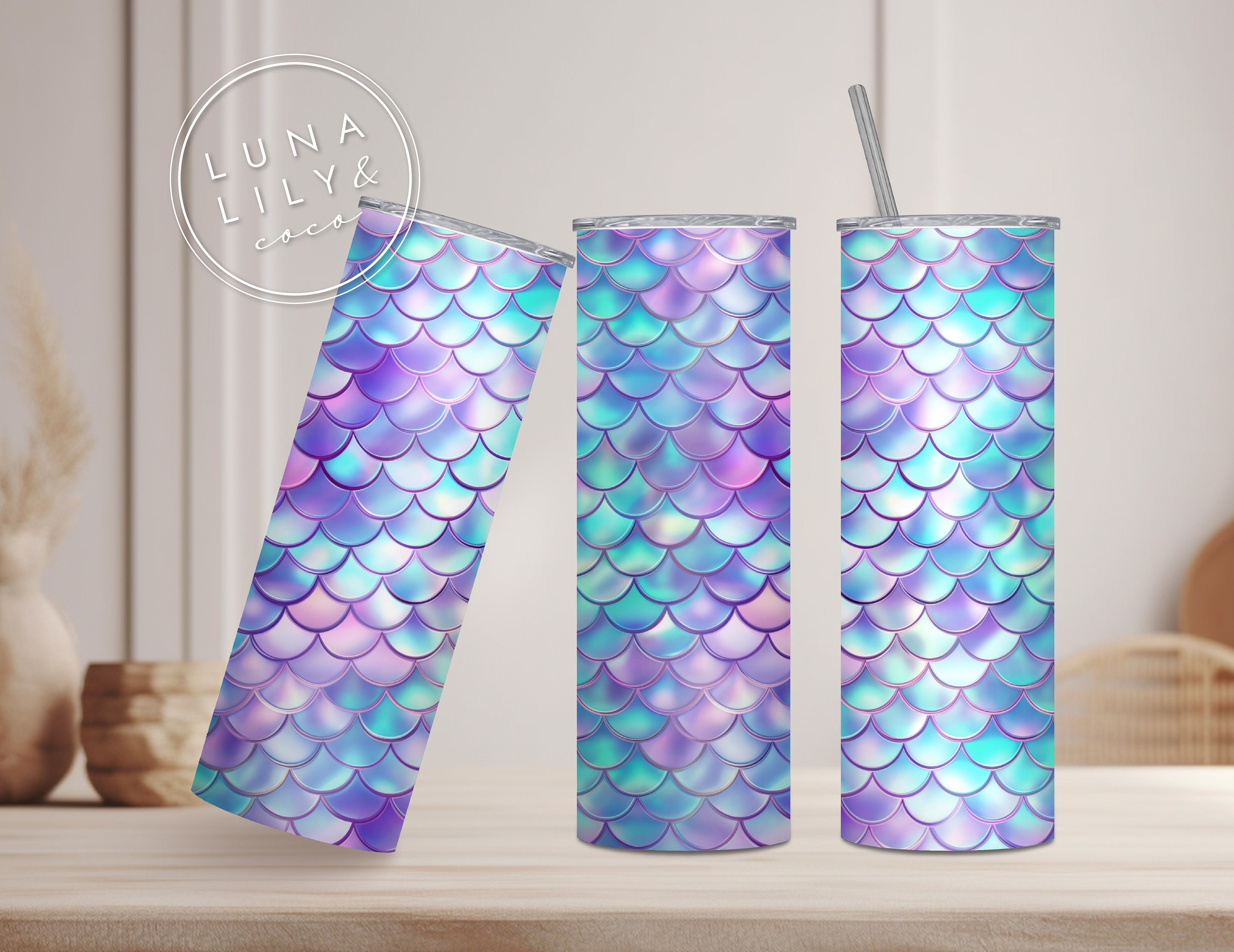 Holographic Mermaid Scales Seamless Pattern, Mermaid Digital Paper ...