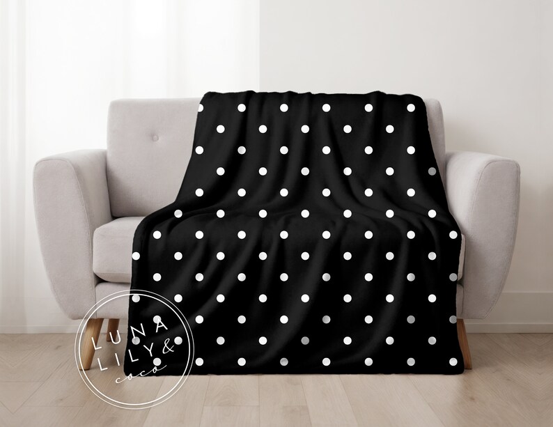 Black and White Polka Dot Digital Paper, Polka Dot Pattern, Digital ...