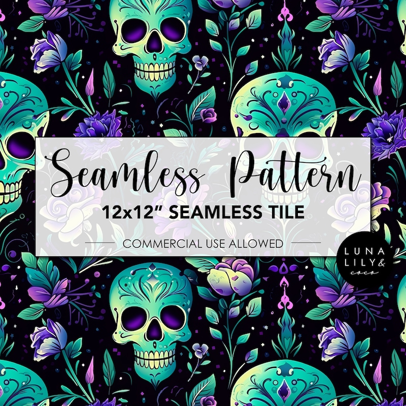Sugar Skull Pattern - Etsy