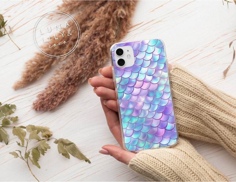 Holographic Mermaid Scales Seamless Pattern, Mermaid Digital Paper ...