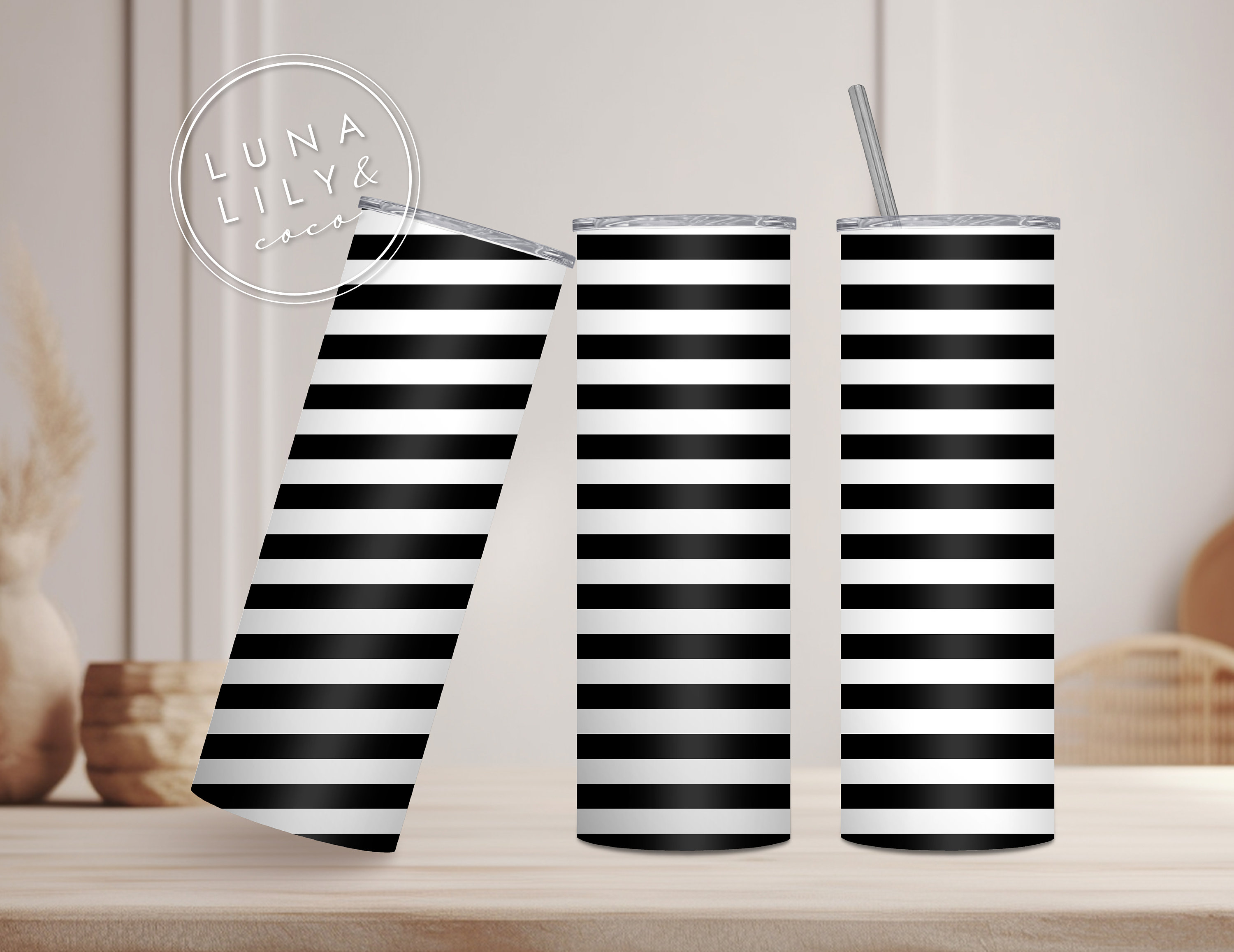 Black and White Striped Digital Paper, Striped Paper, Stripe Pattern ...