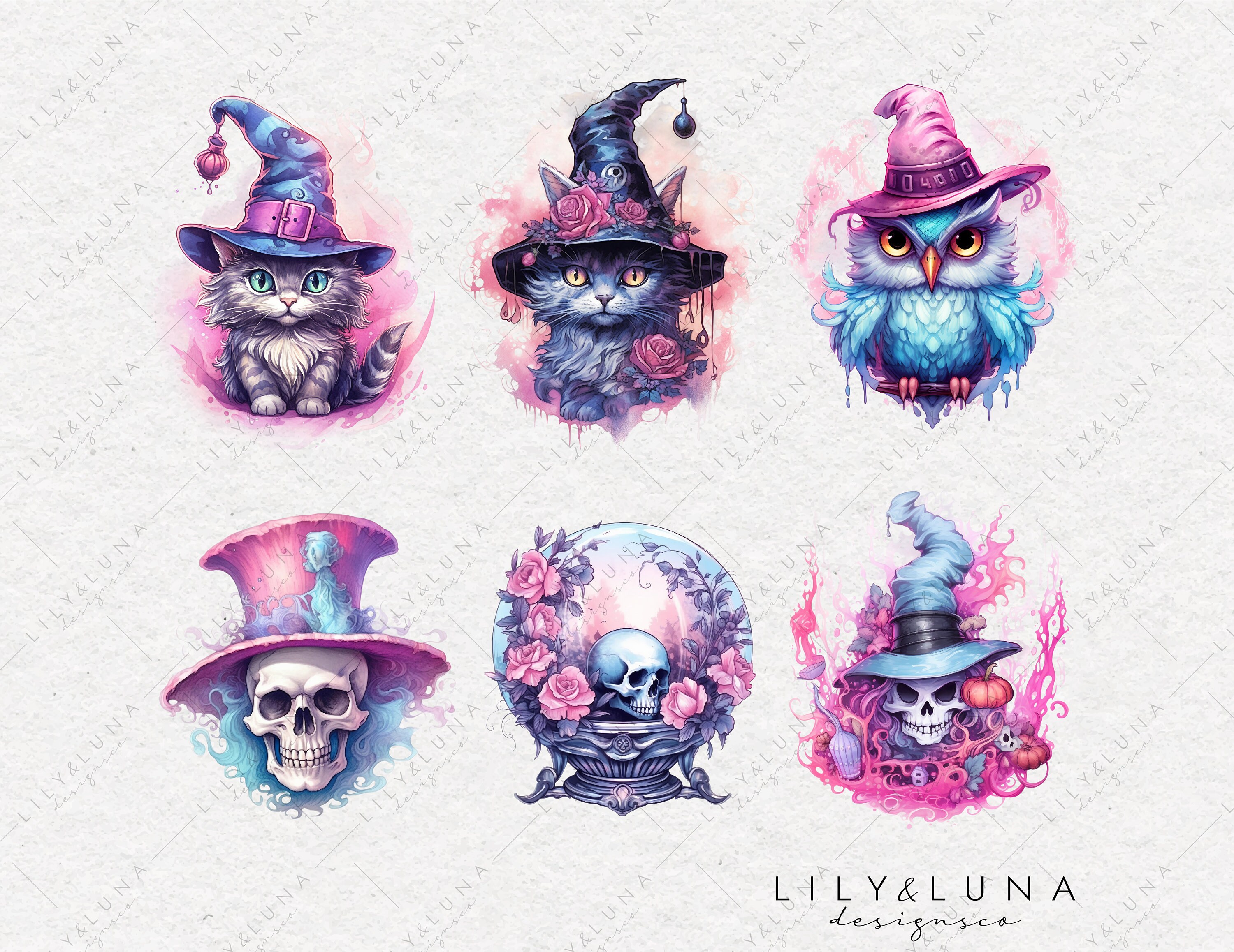 40 Pastel Halloween Clipart Pastelloween Clipart Halloween - Etsy