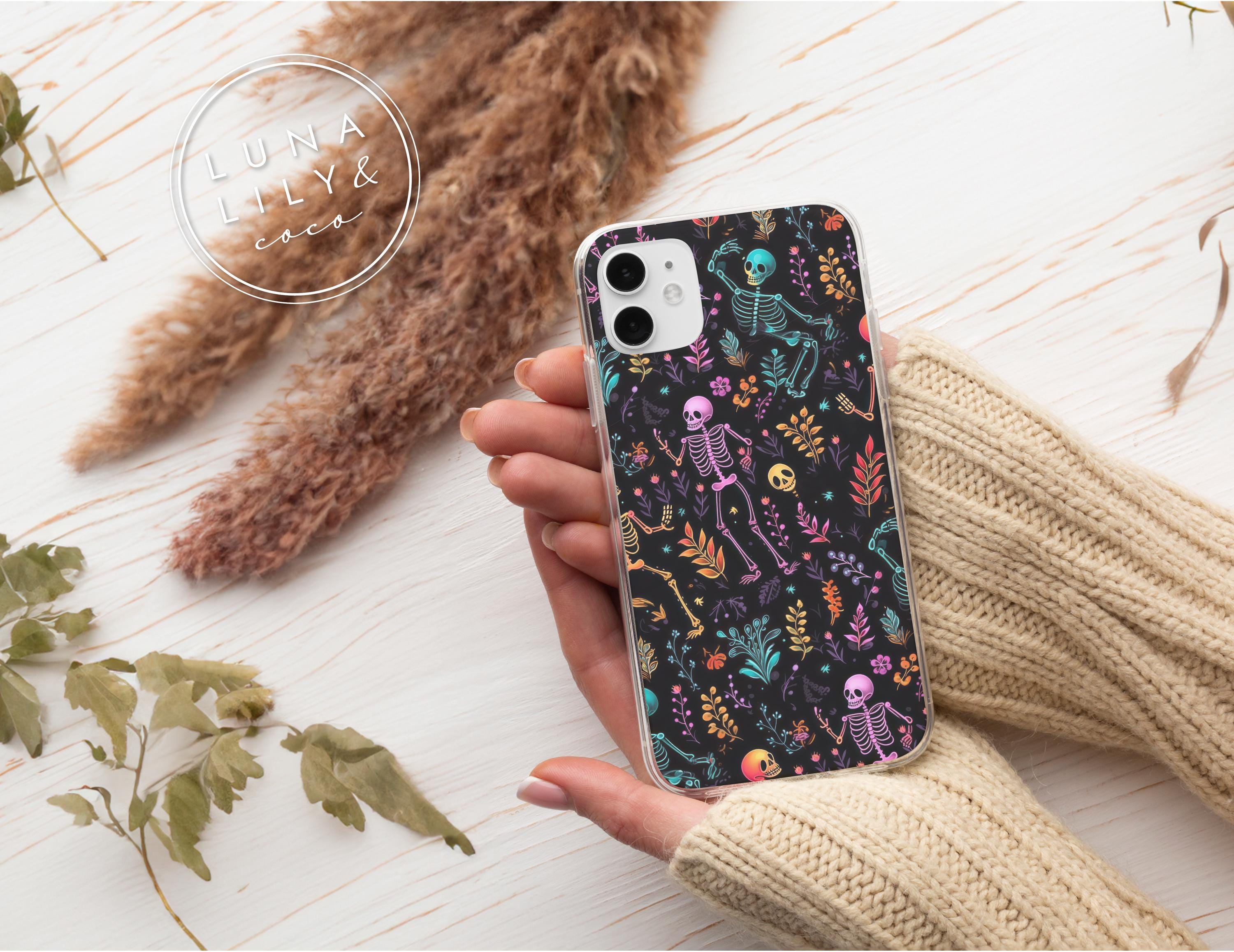 Colorful Skeleton Seamless Pattern, Halloween Seamless Pattern ...