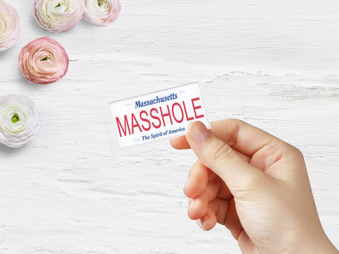 Waterproof Vinyl Sticker Massachusetts Masshole - Etsy