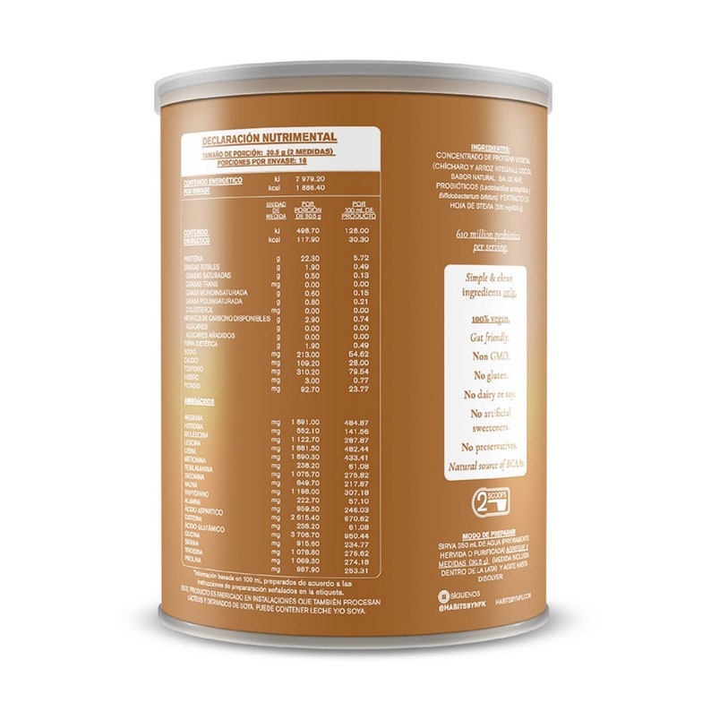 Habits Vegan Protein Powder With Probiotics - Cacao - Etsy