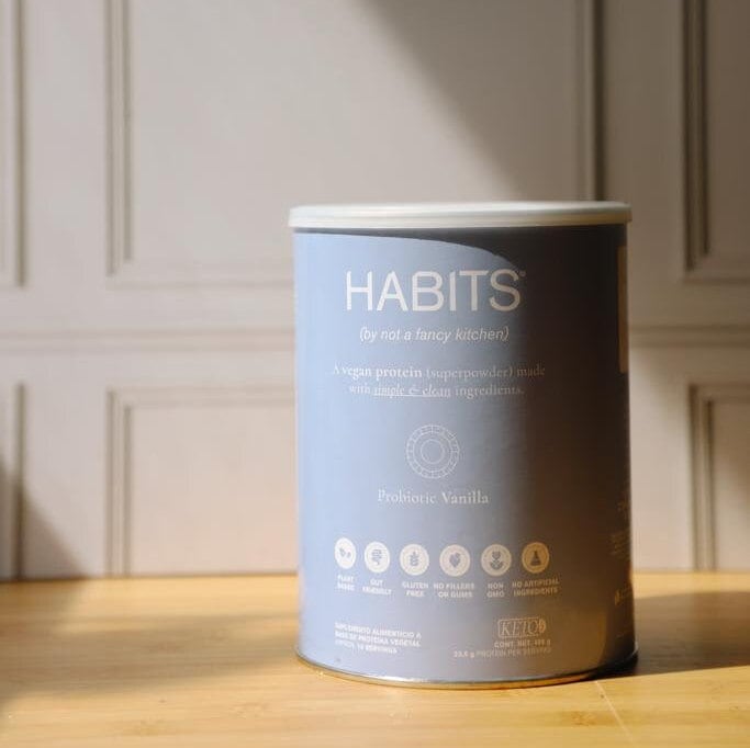 Habits Vegan Protein Powder With Probiotics - Vanilla - Etsy