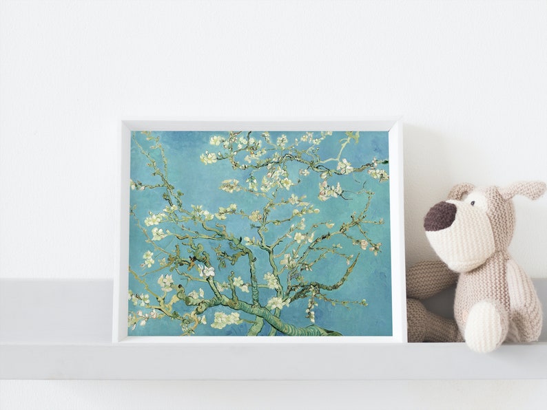Vincent Van Gogh Almond Blossom Painting Vintage Wall Art - Etsy