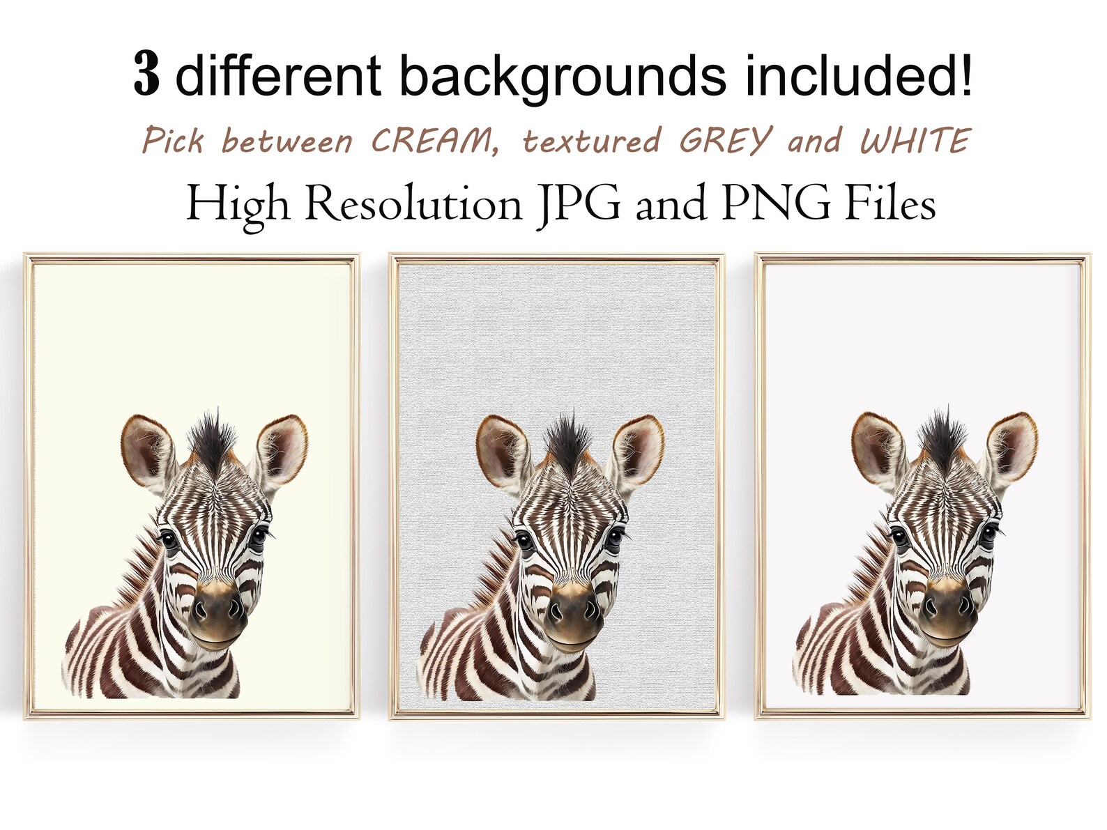 Cute Zebra Prints Baby Animal Prints Safari Nursery Prints - Etsy