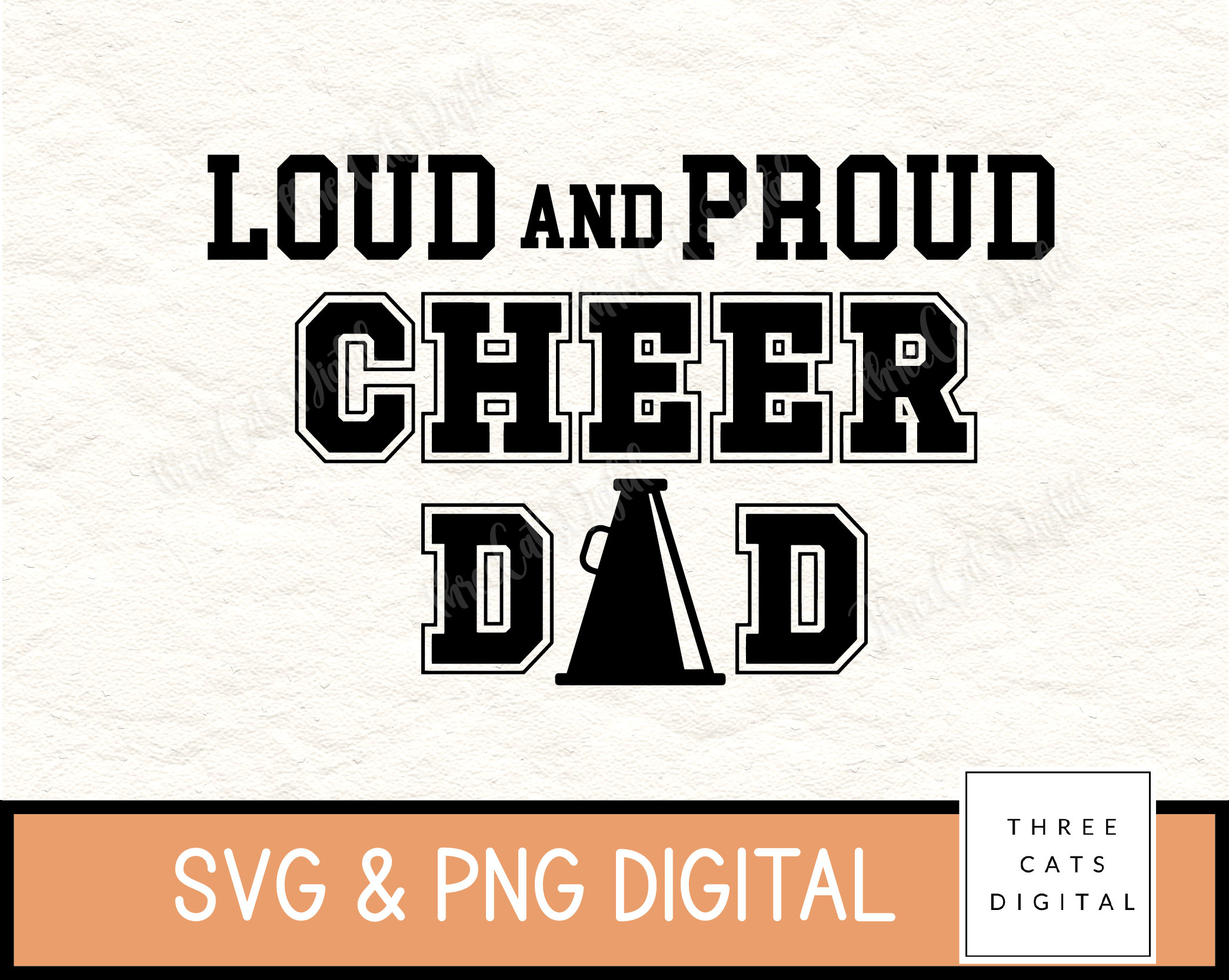 Cheer Dad Svg, Cheer Dad Png, Instant Digital Download, Loud and Proud ...