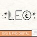 Leo Svg, Leo Png, Zodiac Svg, Celestial Svg, Astrology, Witchy Svg ...