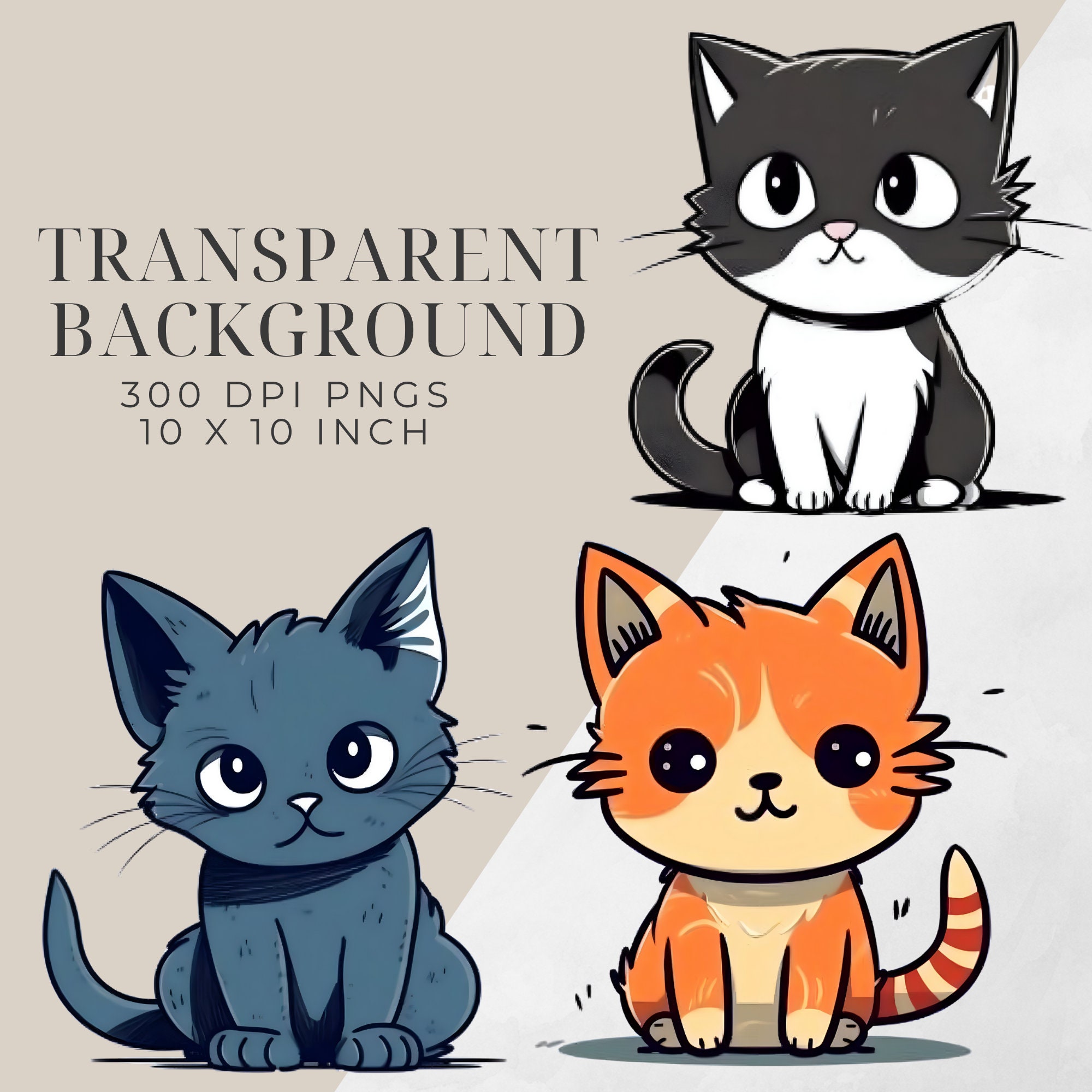 Chibi Clipart, Kitten Clipart, Chibi Kittens Png, Cute Kittens Png ...