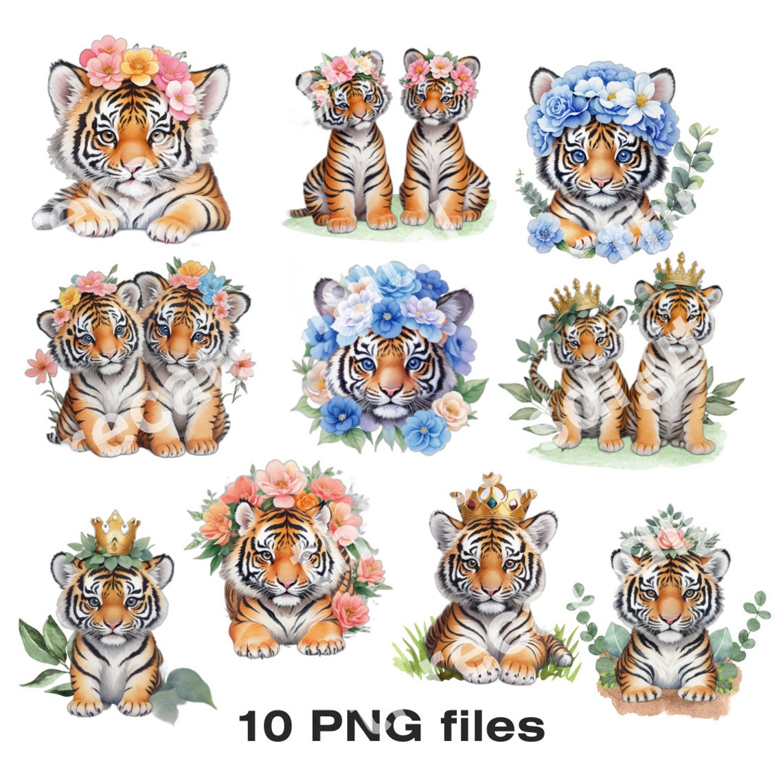 Tiger Clip Art Tiger Clipart Tiger Png Cute Tiger Tiger - Etsy